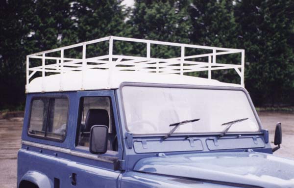 galvanised-defender-90-roof-rack-box-section - Simmonites
